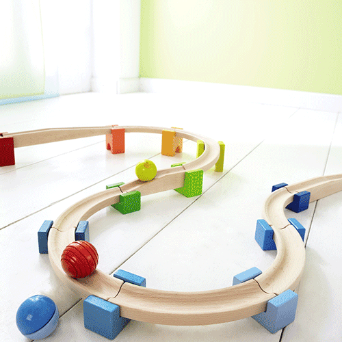 Ball Construction Track for Toddlers | First Marble Run