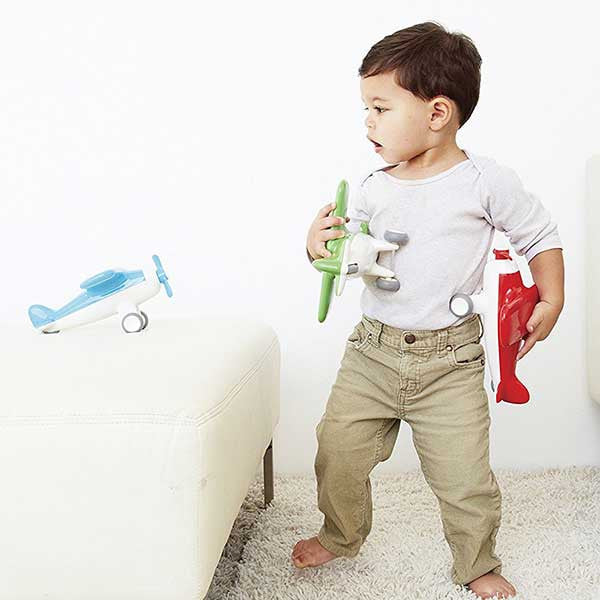 Red Airplane Toy for Toddlers – Sweetpea Toys