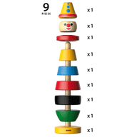 Classic Stacking Clown Toy